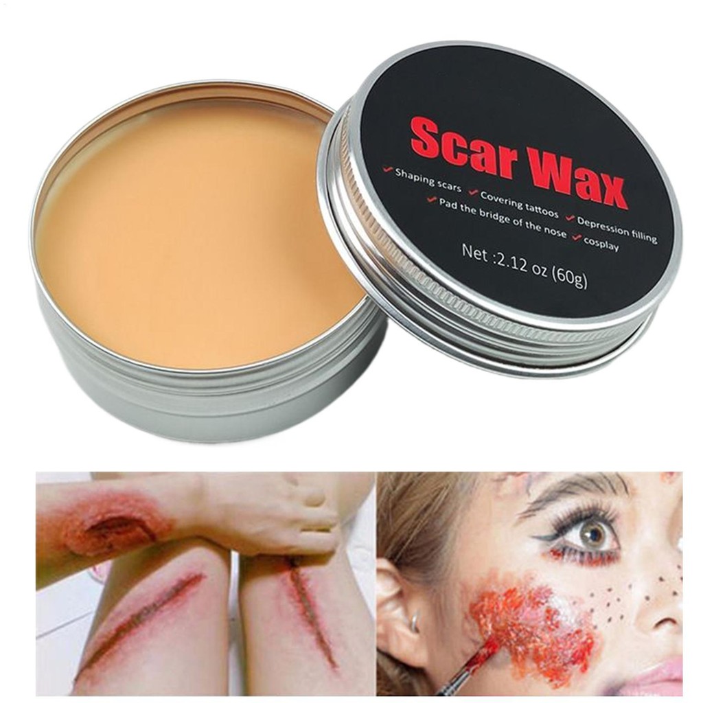 Halloween makeup shaping skin wax knife scar mouth plasma set kiamy ...