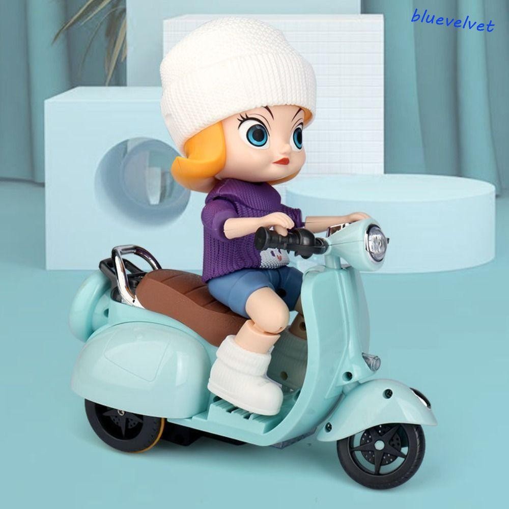 BLUEVELVET Labubu Doll Toy, Lighting Movable Labubu Motorcycle ...