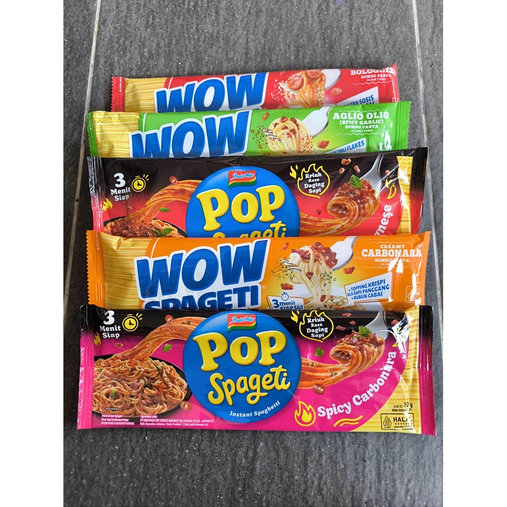 1PCS WOW & POP (SPICY ) SPAGHETTI HALAL INSTANT 88GRAM | Shopee Malaysia