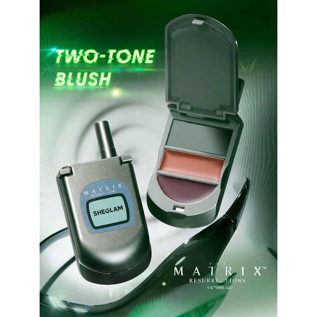 The Matrix Resurrections X SHEGLAM Going Digital Two Tone Blush Matte ...
