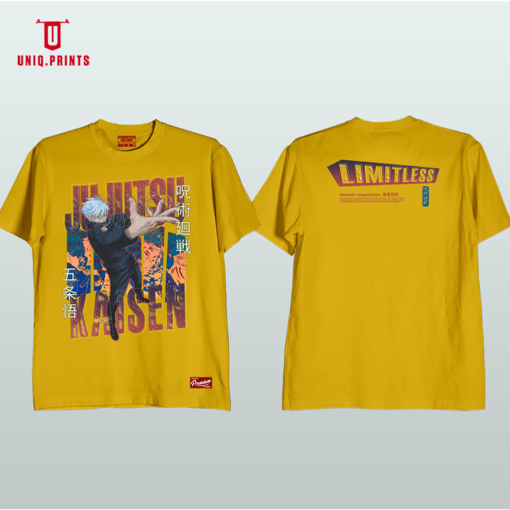 UNIQ.PRINTS GOJO SATURO ON SALE COLORED GRAPHIC TSHIRT FOR MEN AND ...