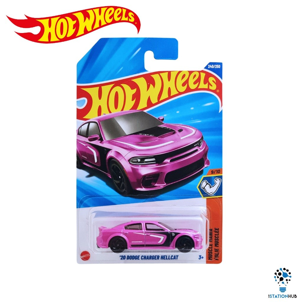 Hot Wheels Muscle Mania '20 Dodge Charger Hellcat Mattel Diecast 1:64 ...