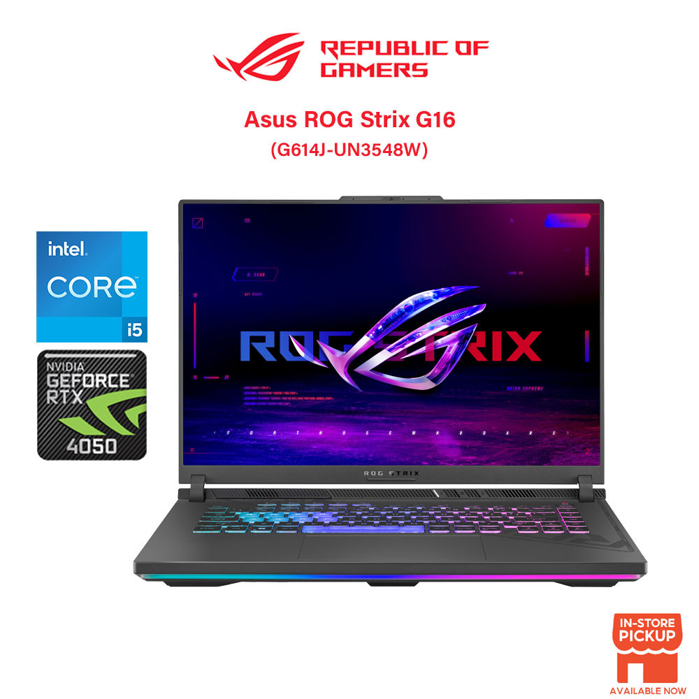 Asus ROG Strix G16 G614J-UN3548W (Intel Core i5-13450HX /16GB-32GB RAM ...