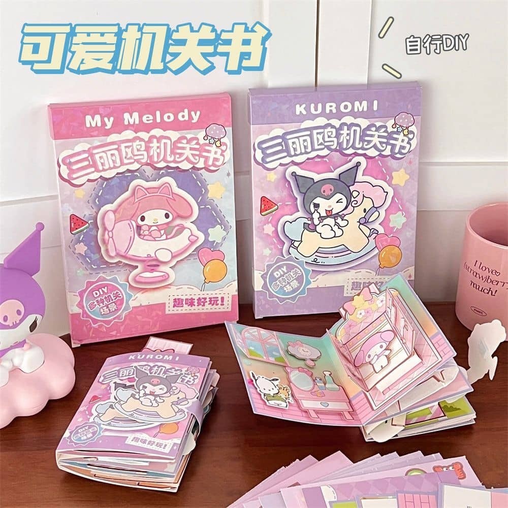 Buku Senyap Kuromi Quiet Book Mechanism Cartoon 3D DIY Kids Educational ...