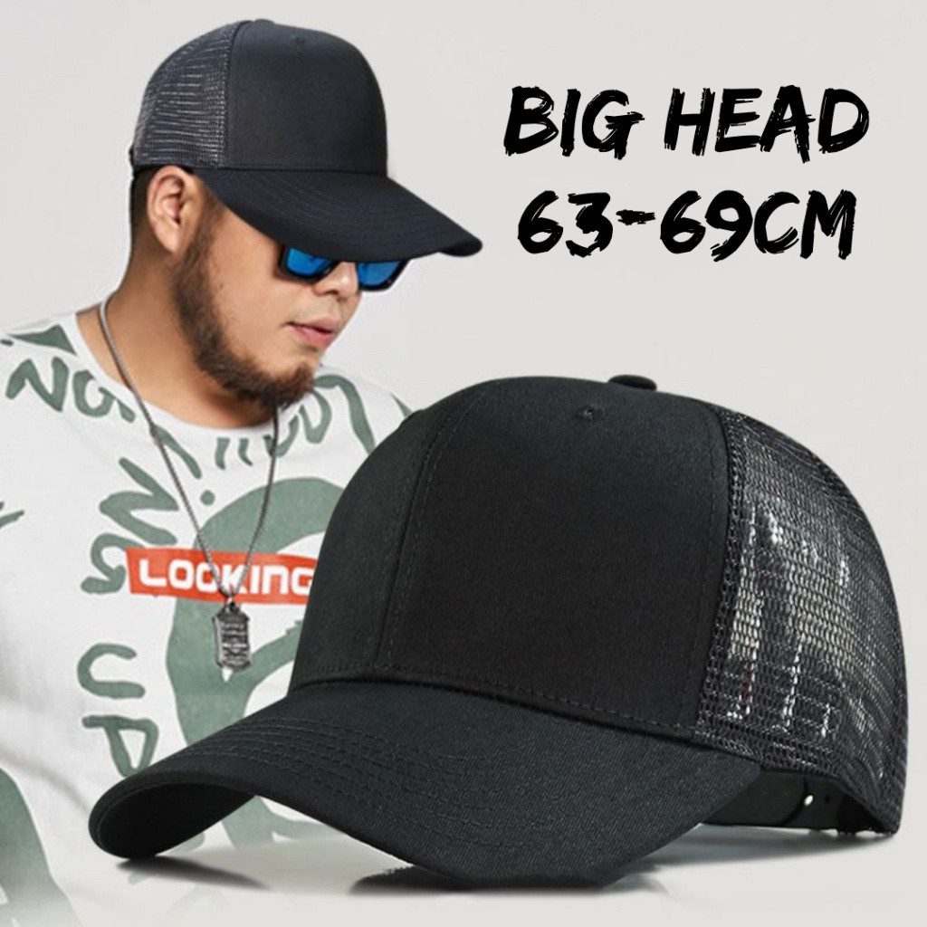 63-69cm Big Head Men Plus Size Outdoors Mesh Baseball Sport Caps ...