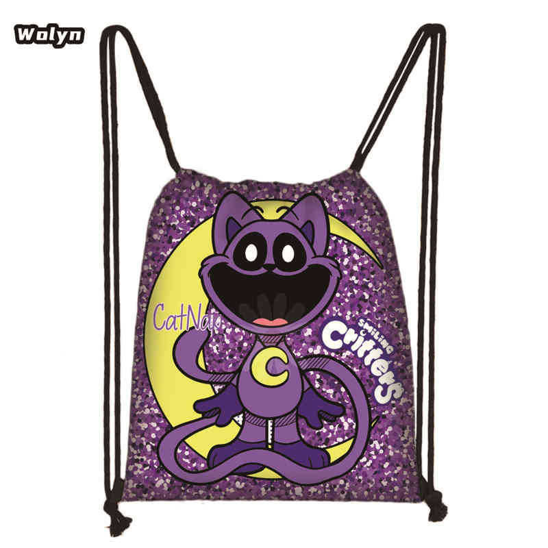Catnap Smiling Critters Printed Drawstring Pockets poppy playtime 3 ...