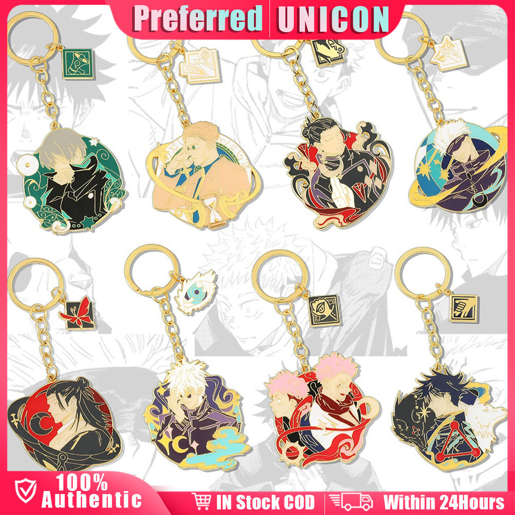 Anime Jujutsu Kaisen Metal Keychain Yuji Ryomen Sukuna Megumi Key Ring ...