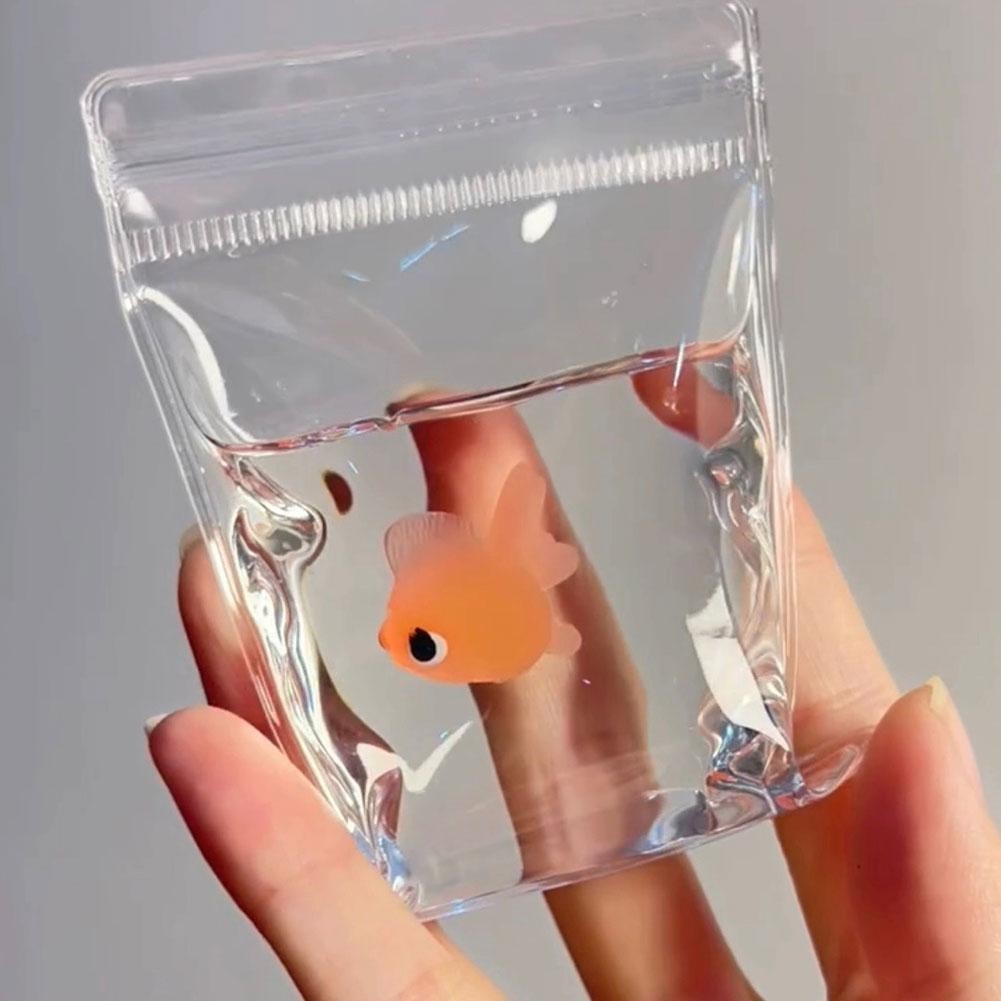Goldfish Pinch Le Transparent Goldfish Bag Silicone Pinch Le ...