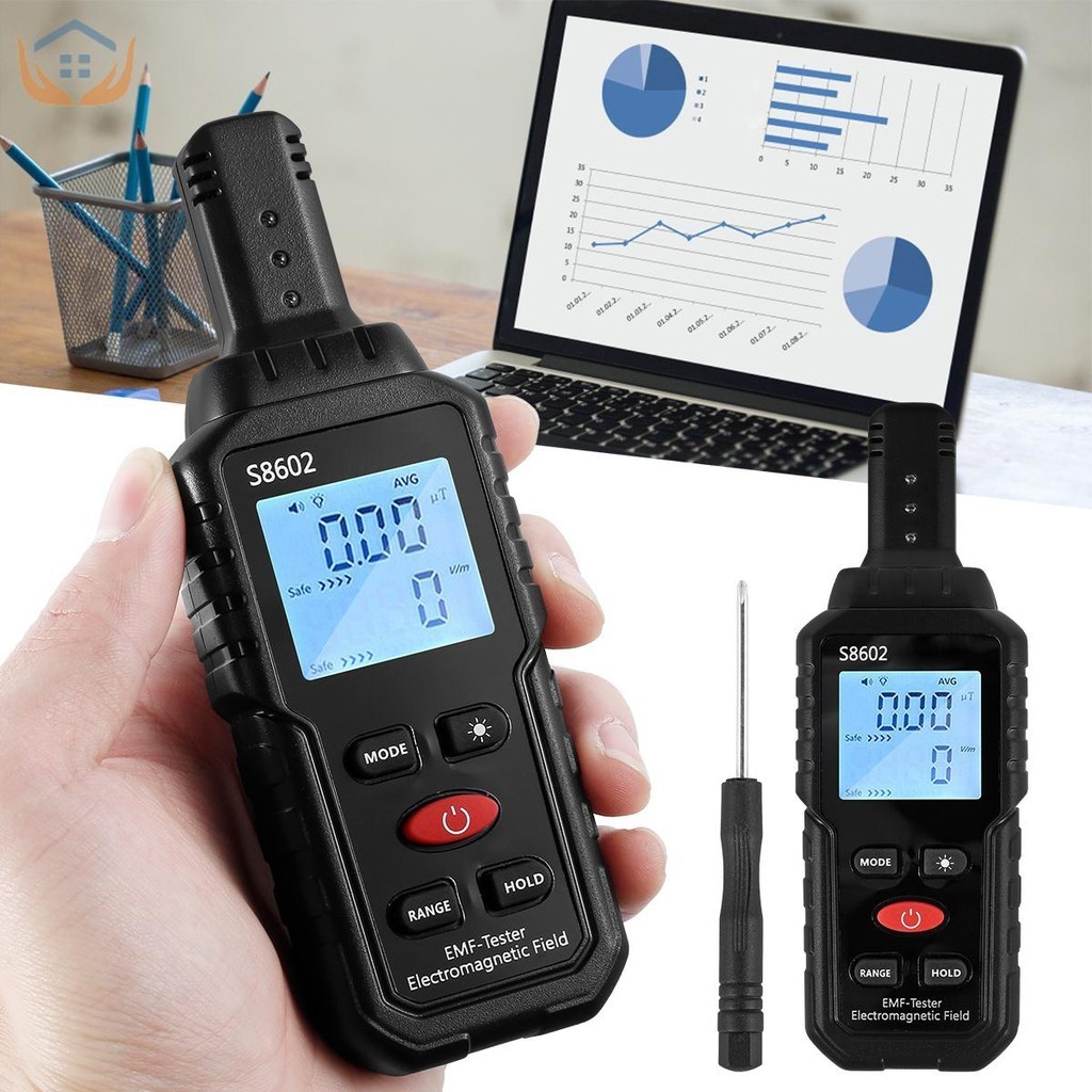 Electromagnetic Radiation Detector Professional 3 in 1 Handheld EMF ...