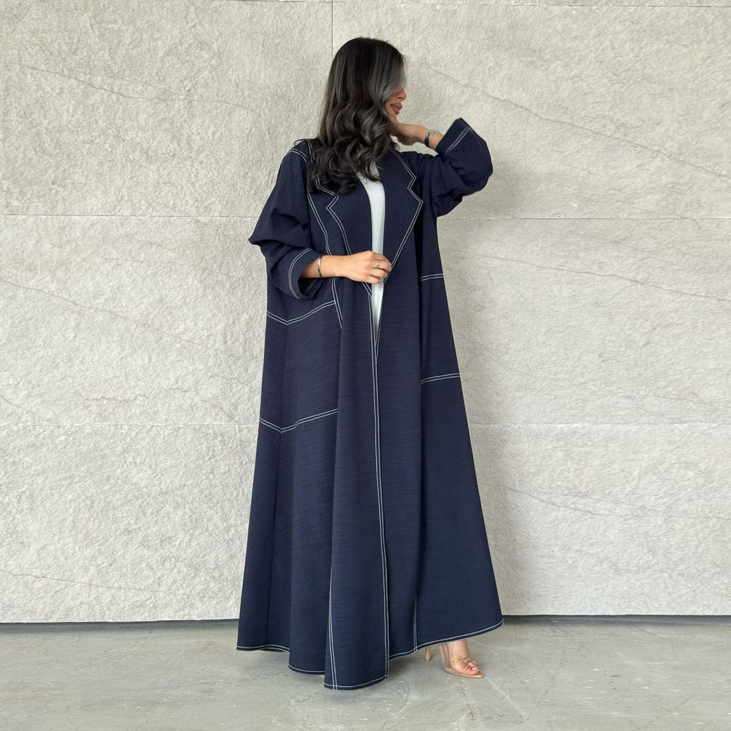 Ramadan Dubai Fashion Cardigan Abaya imitation denim maxi dress Islam ...