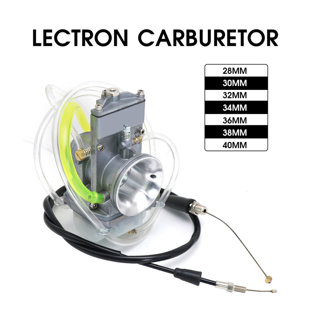 For Lectron High Velocity Adjustable Power Jet Carburetor with Cable ...