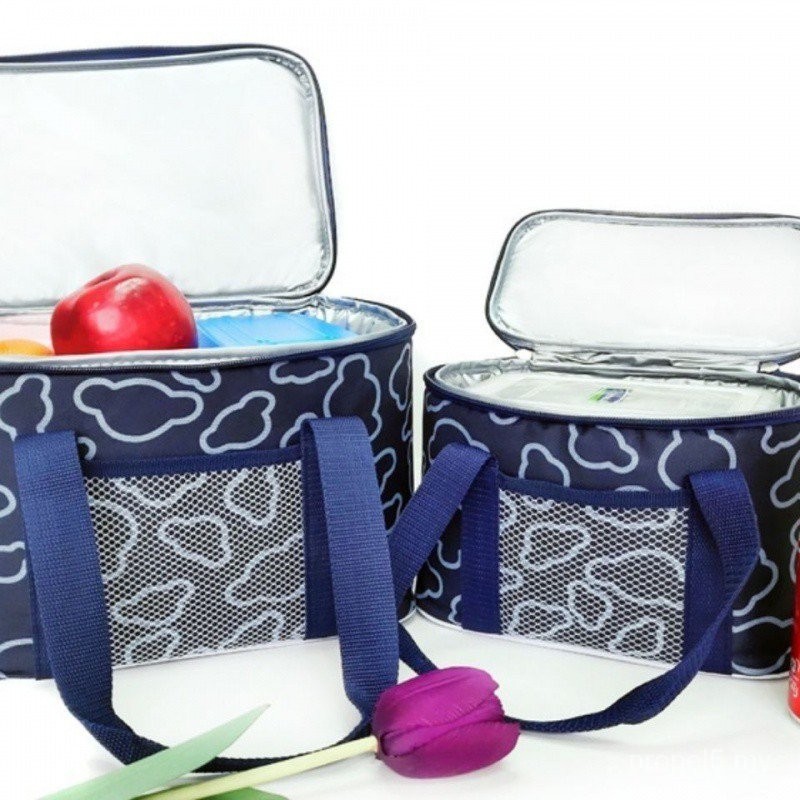 Beg ais beg kotak nasi pengekal suhu tebal, beg ais segar, pelancongan ...