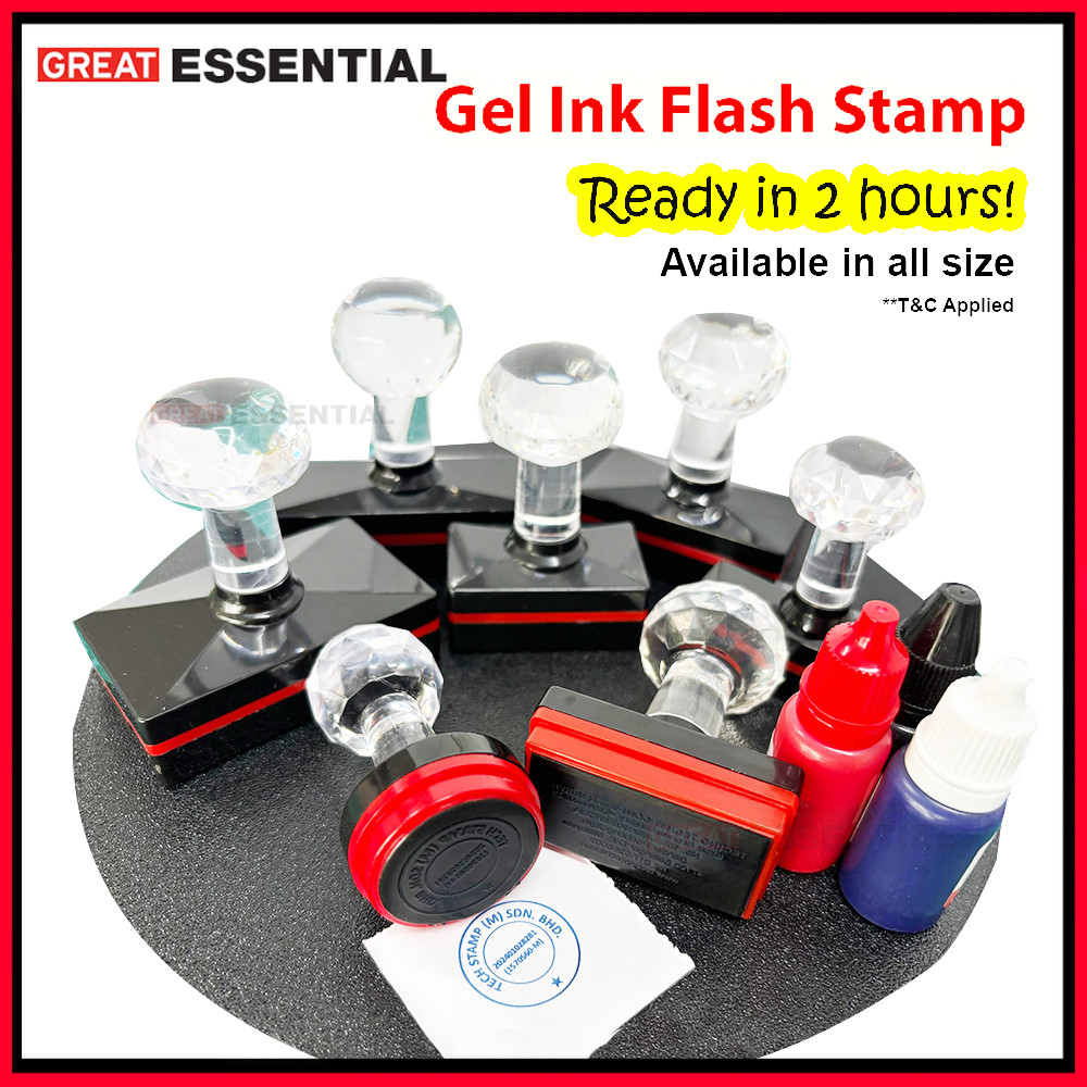 【Same Day Post or Self Collect at Puchong】Company Chop Pre-Inked Stamp ...