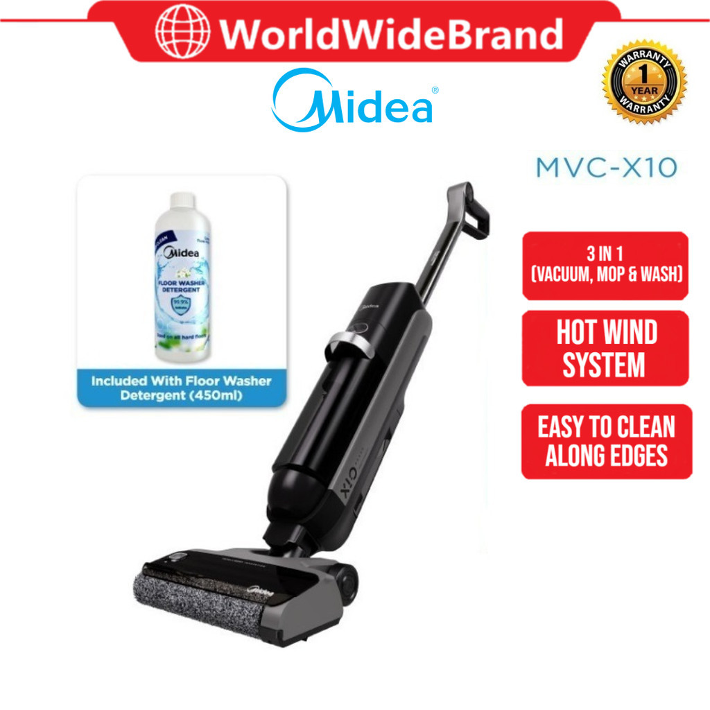 Midea MVC-X10 Floor Cleaner 3 In 1 / Wet & Dry Cordless Vacuum Cleaner ...