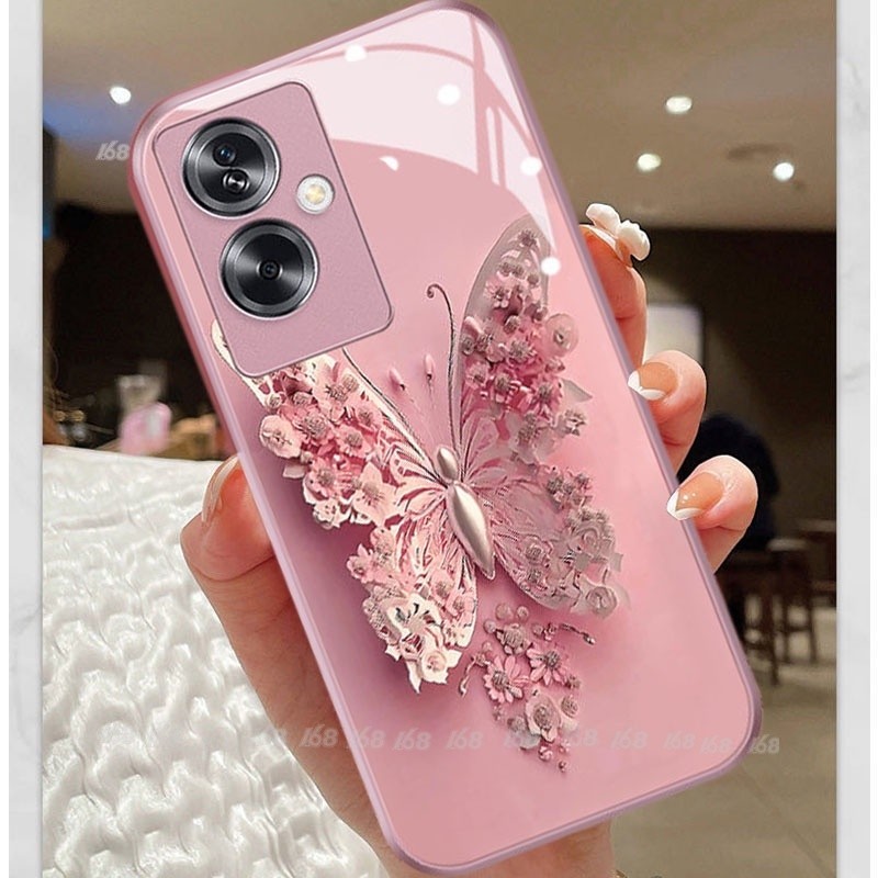 Casing OPPO A79 A98 A78 5G Casing Cute Flower Butterflies Shockproof ...