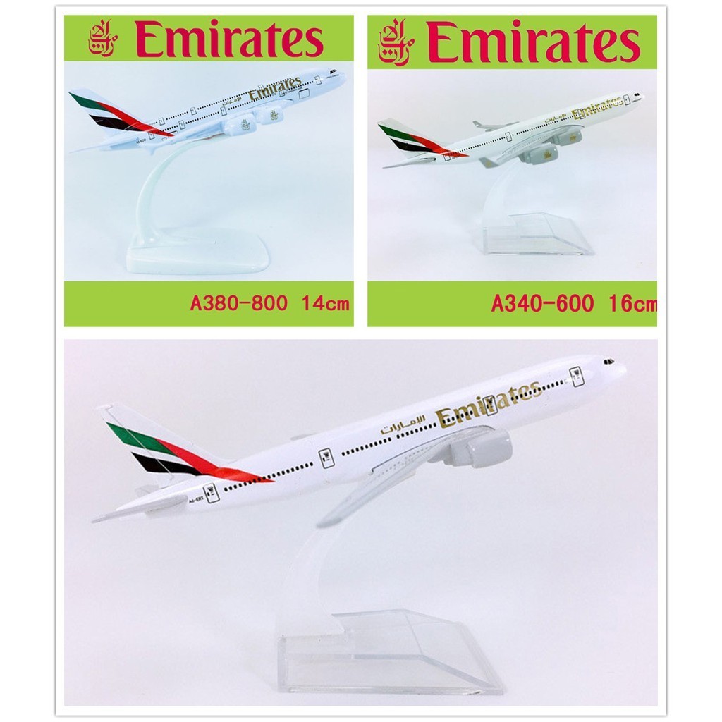 16cm Emirate Airlines A380 A340 B777 Scale 1:400 Metal Aircraft Replica ...