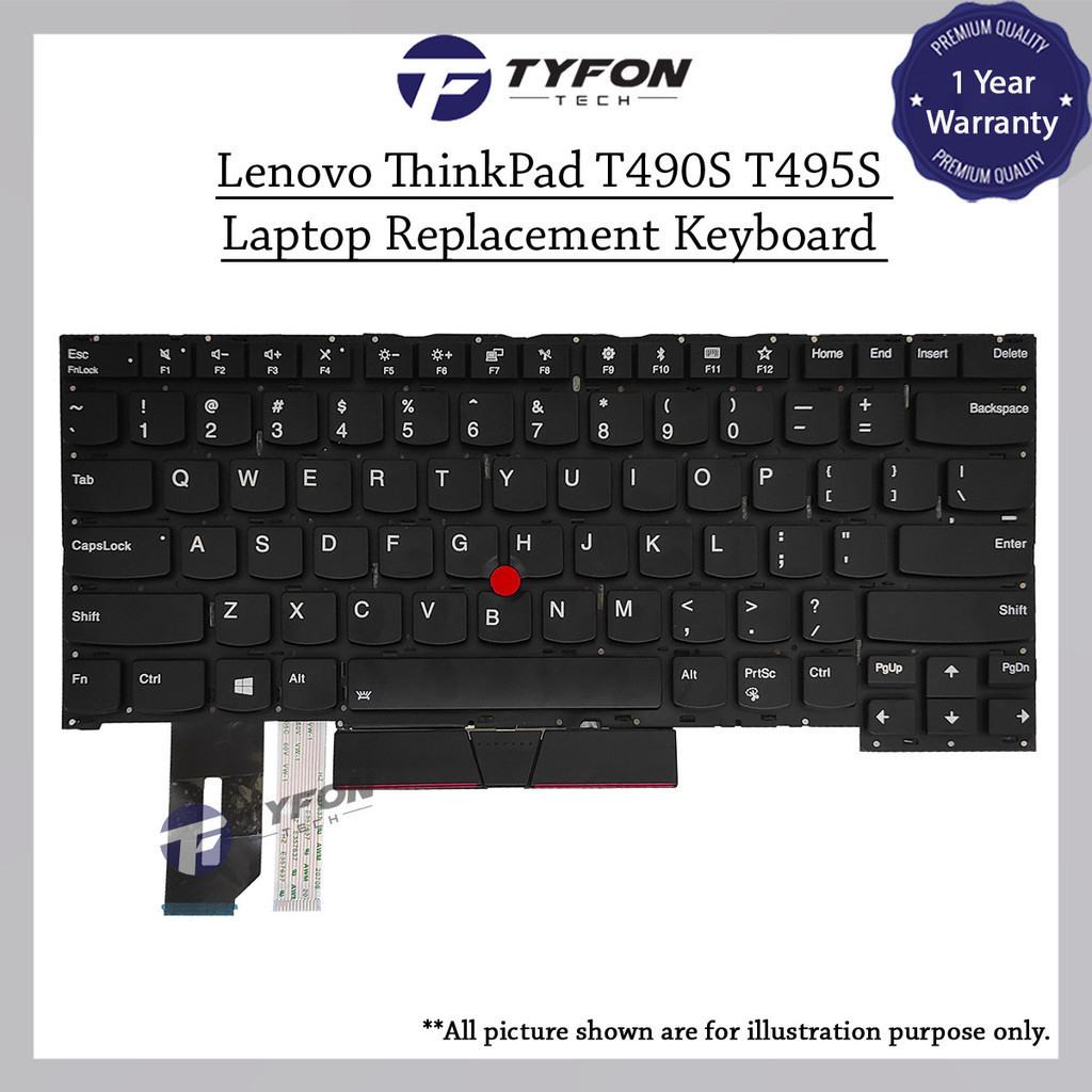 Lenovo ThinkPad T490S T495S T13S T14S US Laptop Replacement Keyboard ...