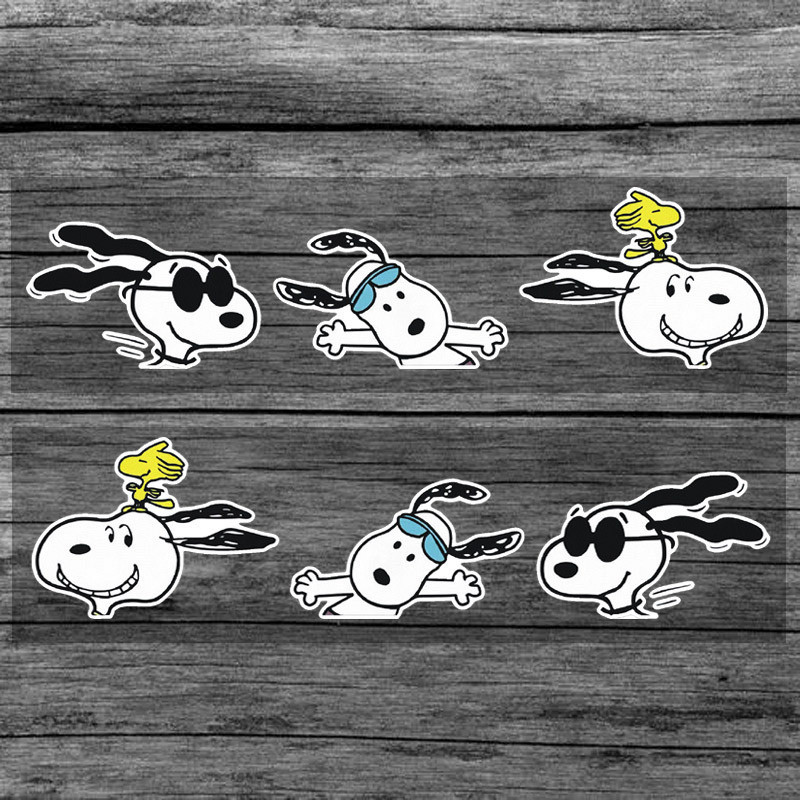Reflective Waterproof Car Cartoon Animation Sticker Snoopy Car Sticker ...