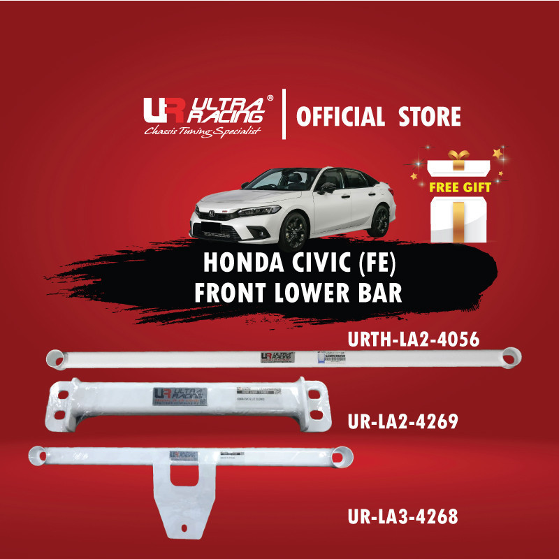 Ultra Racing | Honda Civic (FE) 1.5T '22 2WD - Front Lower Bar | Shopee Malaysia