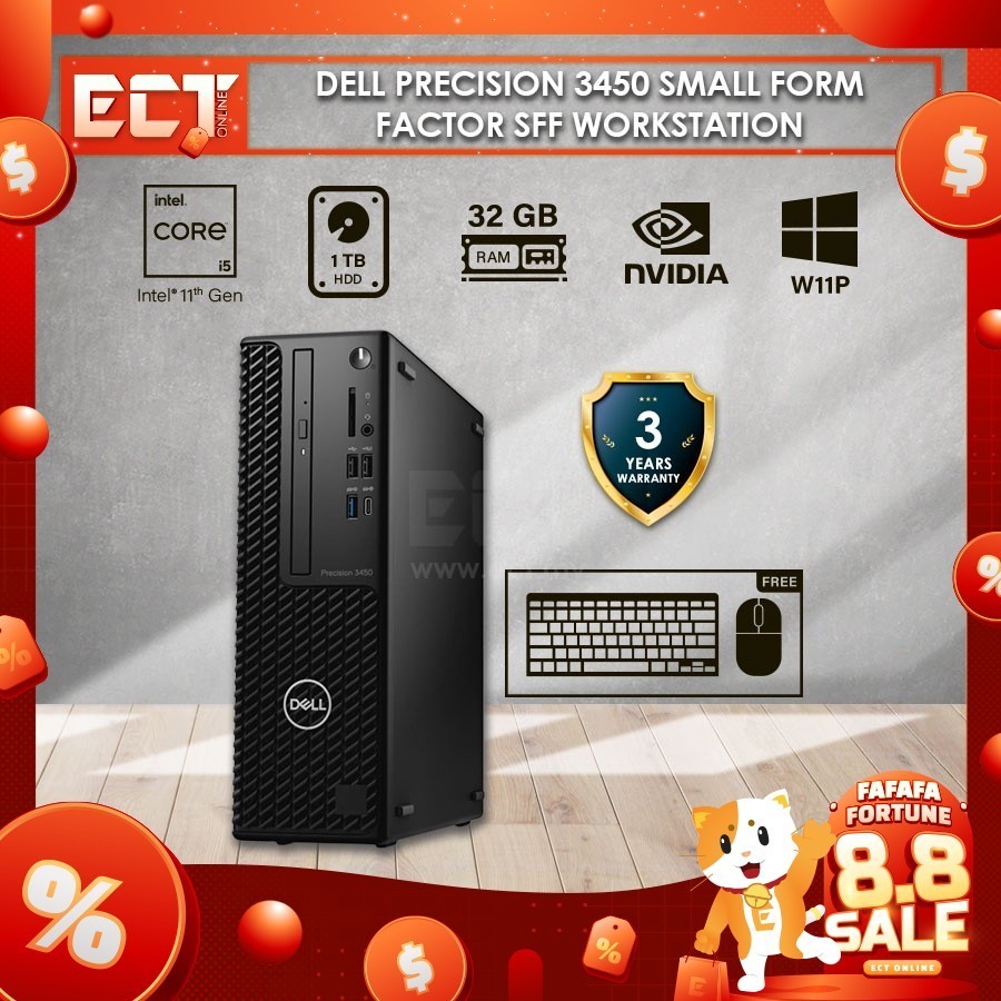 Dell Precision 3450 Small Form Factor SFF Workstation (i5-11600 4.80Ghz ...