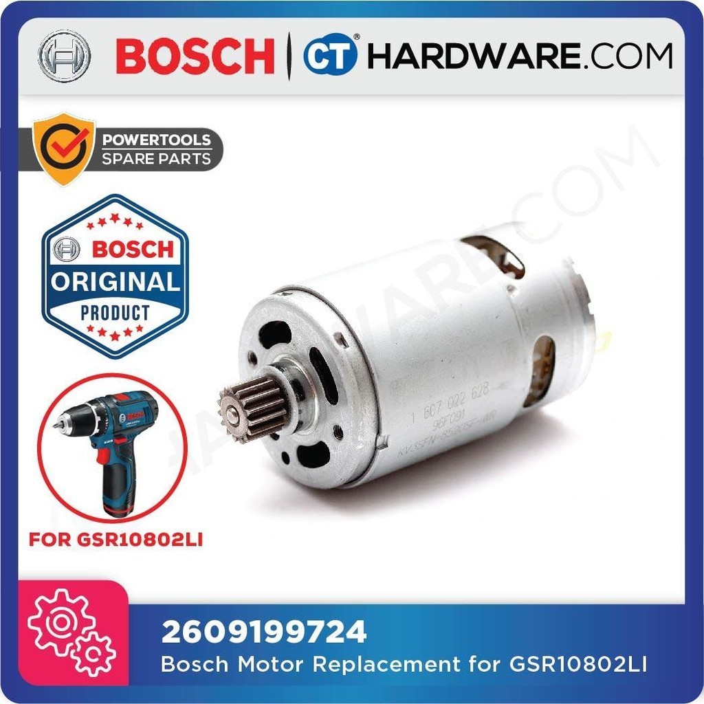 Bosch 2609199724 Original Motor for GSR 1080-2-LI Cordless Drill Driver ...