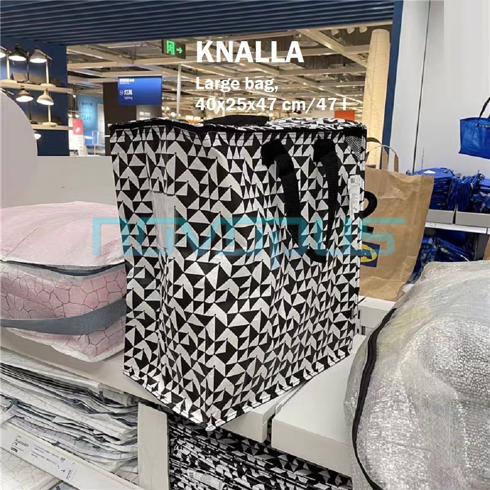 NOVO Large Durable Carrier Bag with Zip and Strap Handle 40x25x47cm 47L ...