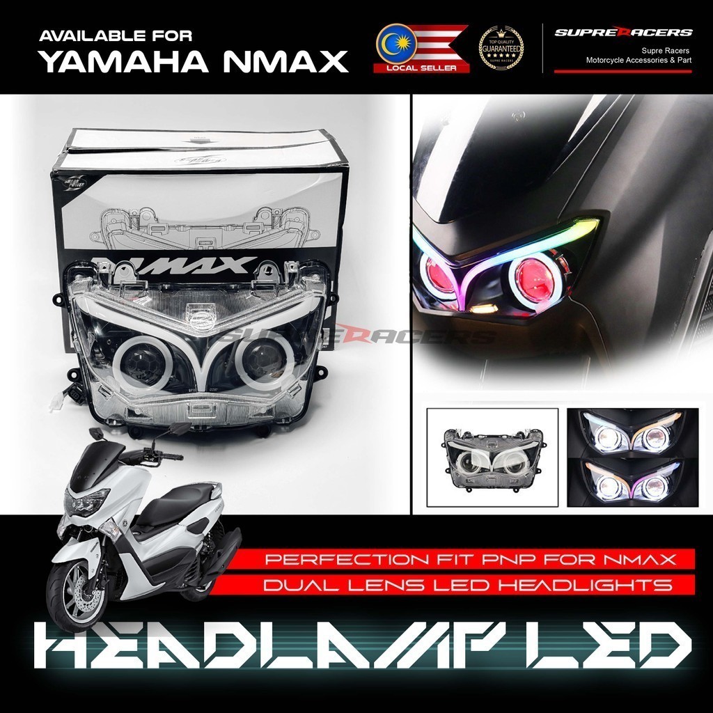 NMAX Front Headlight Lamp Light For YAMAHA Nmax 155 V2 | Shopee Malaysia