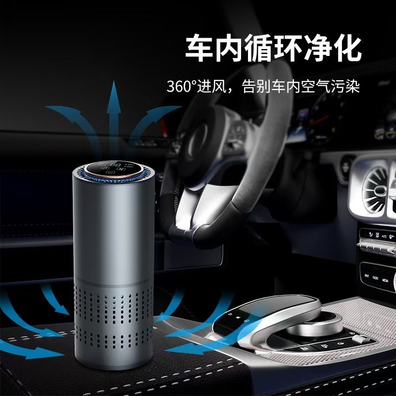 Car Air Purifier- HEPA Filter , Car Ionizer &UV Sterilizer-Car Air ...