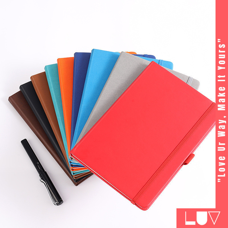 Notebook with straps - simple business style Business notepad Imitation ...