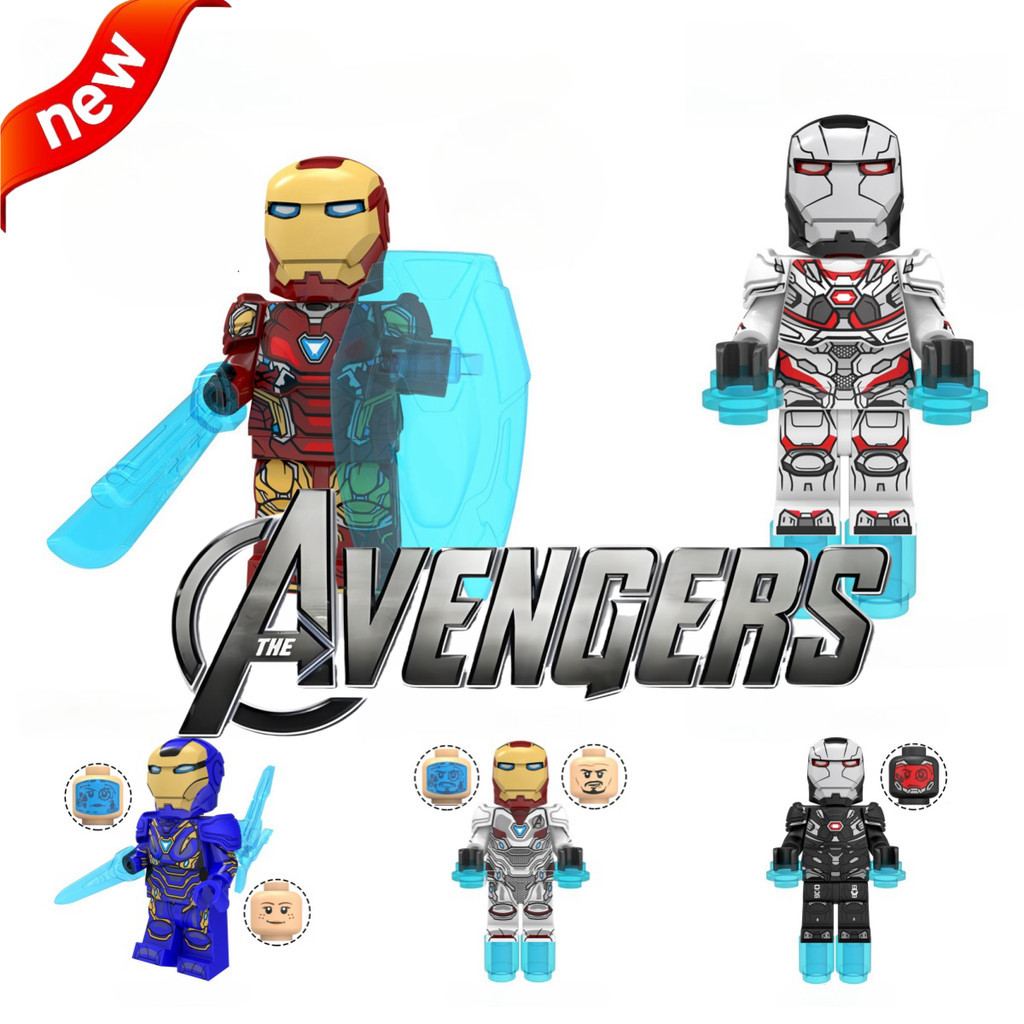 Serasi dengan LEGO 2024 new Marvel Anime War Machine Iron Man series ...