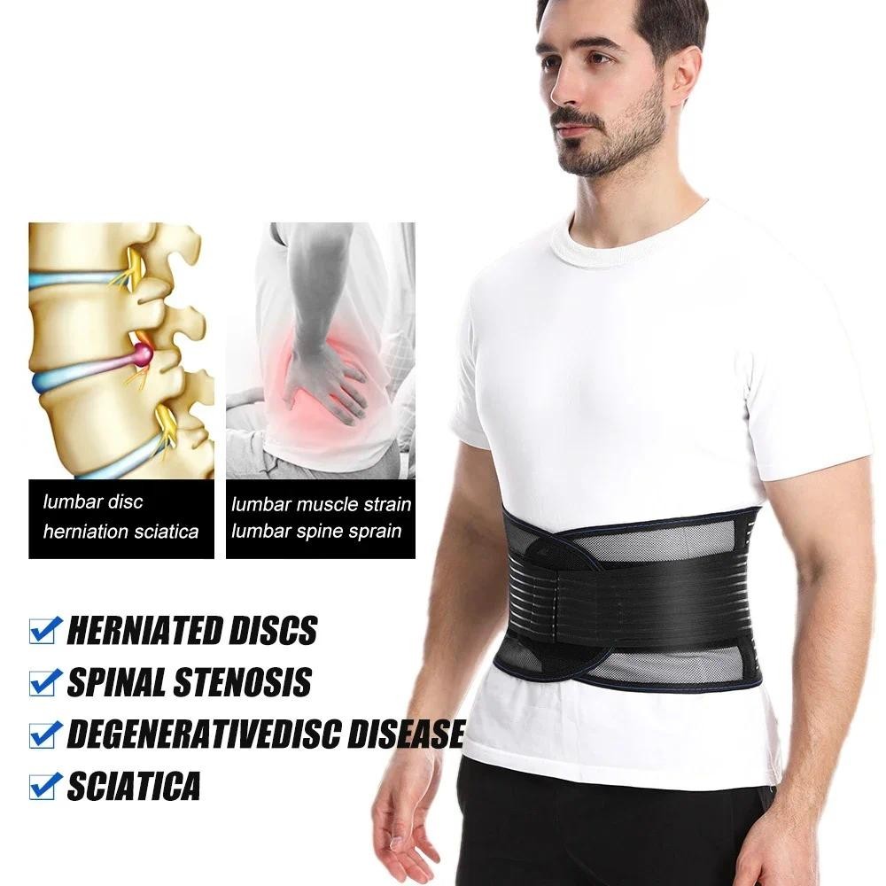 Medical Back Brace Waist Trainer Belt Spine Support Men Women ...