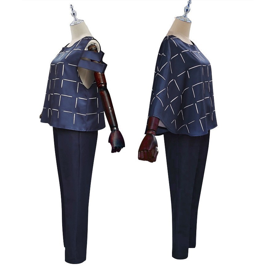 Anime Jujutsu Kaisen Mahito Cosplay for Adult Top Pants Blue Wig Set ...