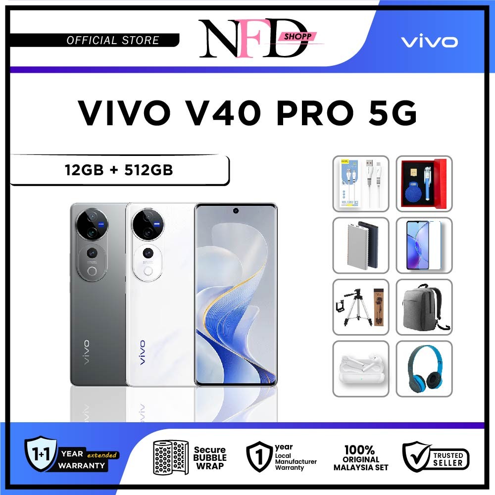 VIVO V40 PRO 5G [(12+12)GB RAM 512GB ROM] - ORIGINAL MALAYSIA | Shopee Malaysia