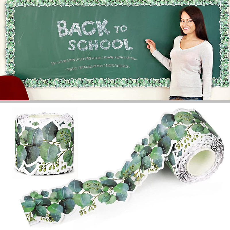 Greenery Eucalyptus Border Bulletin Board, Display Borders for ...