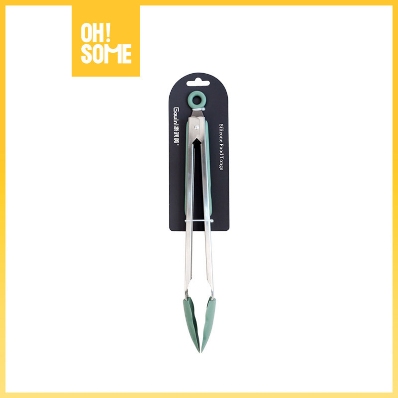 OHSOME - Gawin Food Clip With Silicone (9/12")/ Stainless Steel Silicon ...