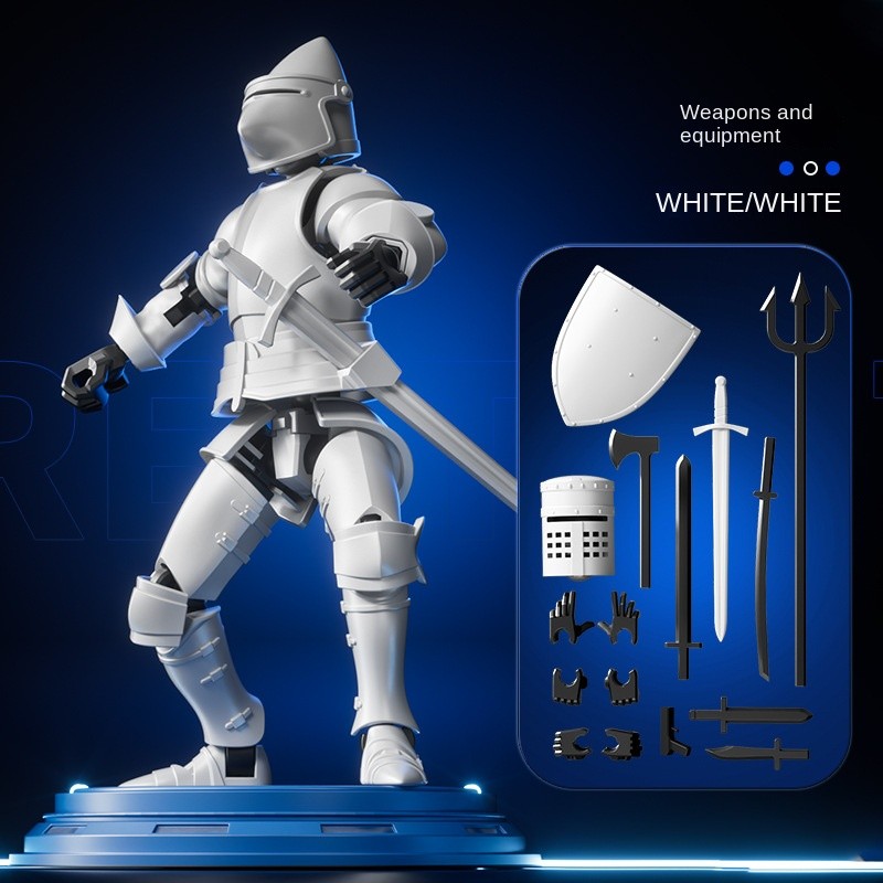 T13 Medieval Warrior Lucky 13 Action Figure Titan 13 3D Printing Model ...