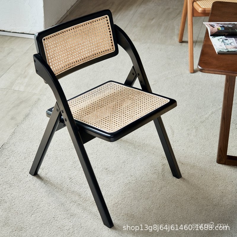 Kerusi makan rumah kerusi rotan kayu pepejal Nordic kerusi lapang kafe ...