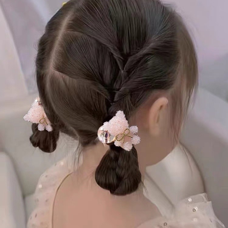 Berlian hancur tali rambut kanak-kanak Korea, tali getah ekor kuda ...