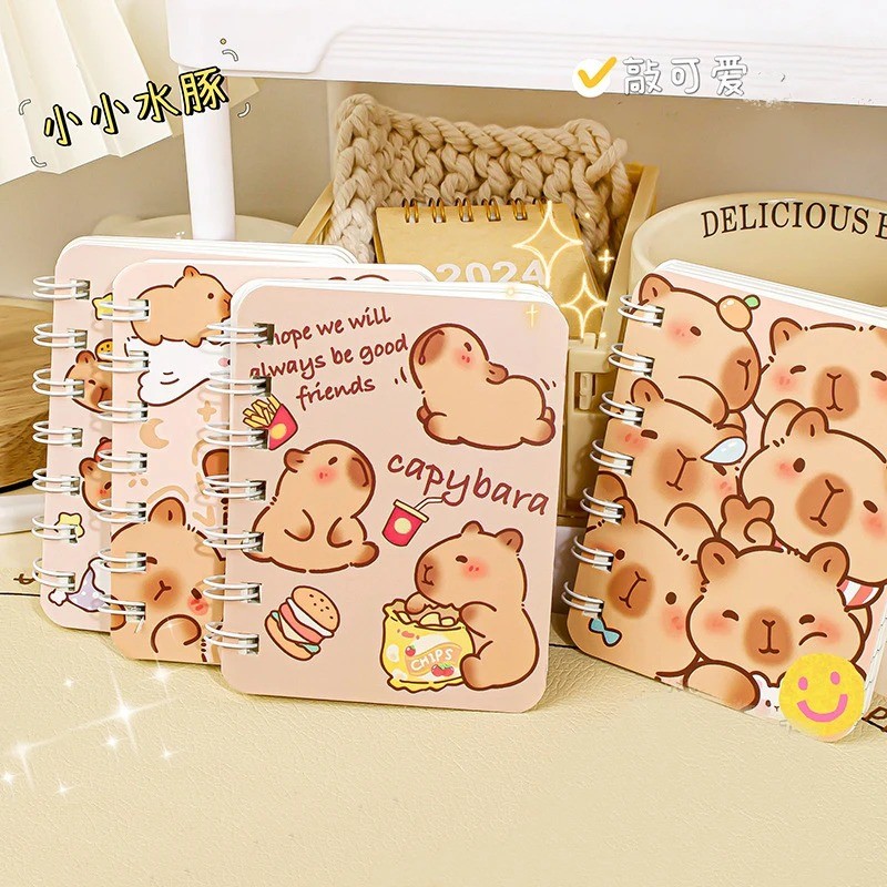 Capybara A7 Coil Notebook Padded Notebook Mini Pocket Book Diary ...