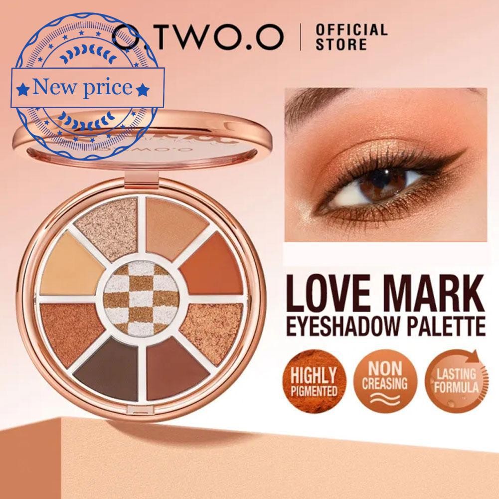 O.two.o 9 Color Round Eyeshadow Palette Highly Pigmented Palette ...