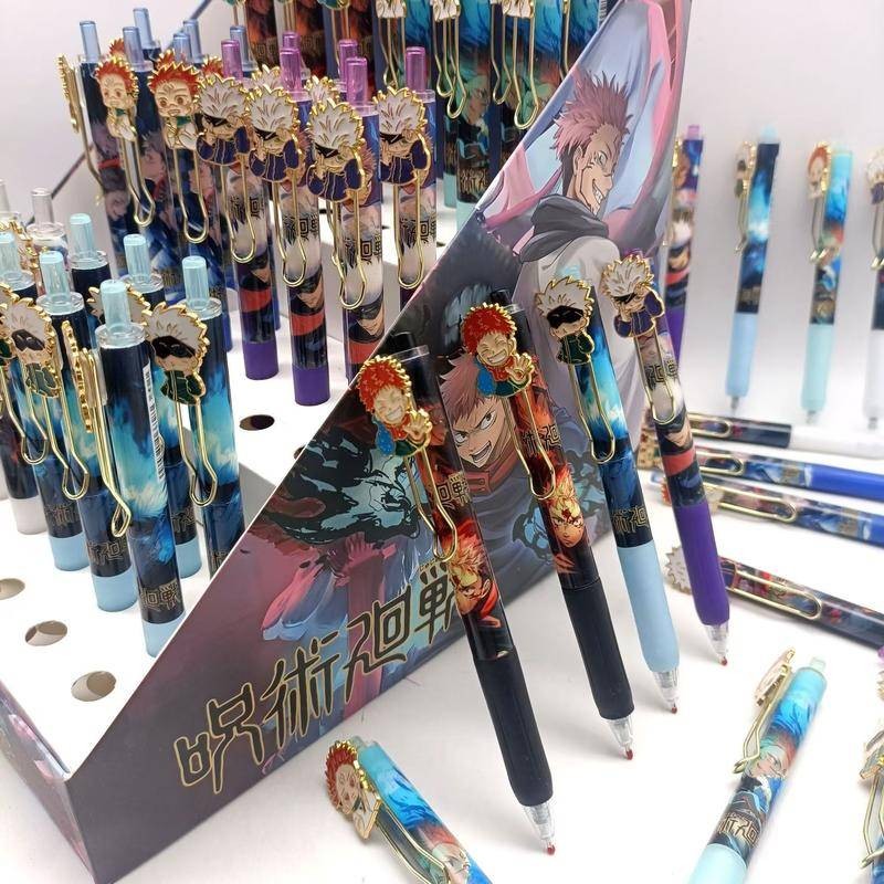 6Pcs/Set New Anime Jujutsu Kaisen Gel Pen Gojou Satoru Itadori Yuuji ...