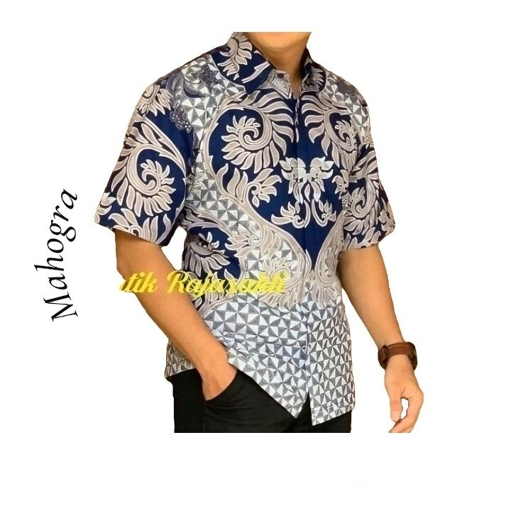 🔥 READY STOCK 🇲🇾🔥 KB MAHOGRA Exclusive Men Short Sleeve Batik Shirt ...