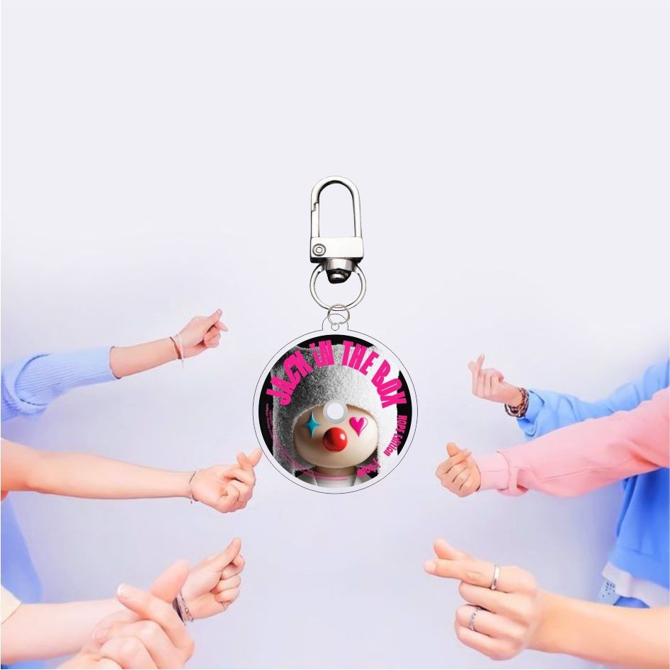BT-S Acrylic Key Chain CD Album Hope World Jack In The Box Yet to Come Transparent Keyring ...