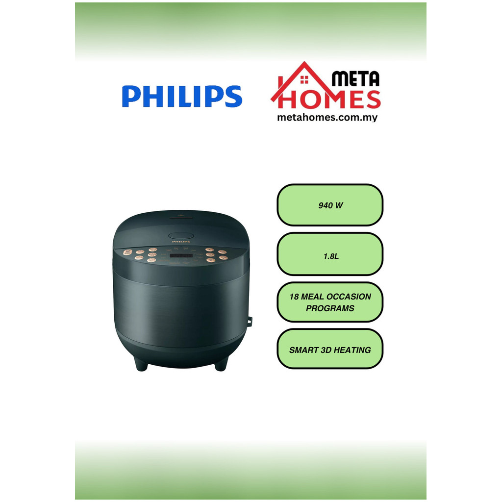 Philips 1.8 Liters Rice Cooker With Maifanshi Coating Inner Pot HD4518 ...