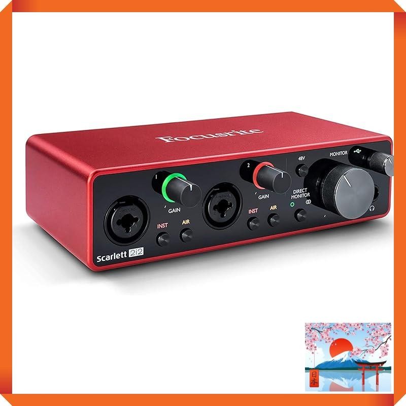 Focusrite Audio Interface 2-in/2-out 24bit/192kHz Scarlett 2i2 (3rd Gen ...