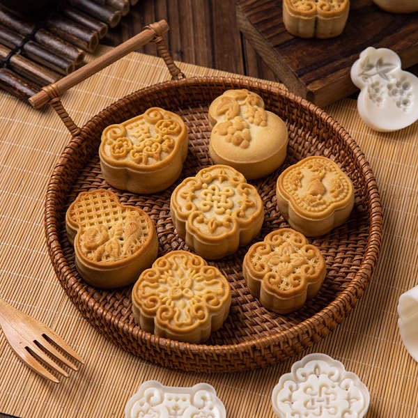 月饼模型 mooncake tray 月餅模具 Acuan kek bulan baharu 2023 Gaya rumah Festival ...