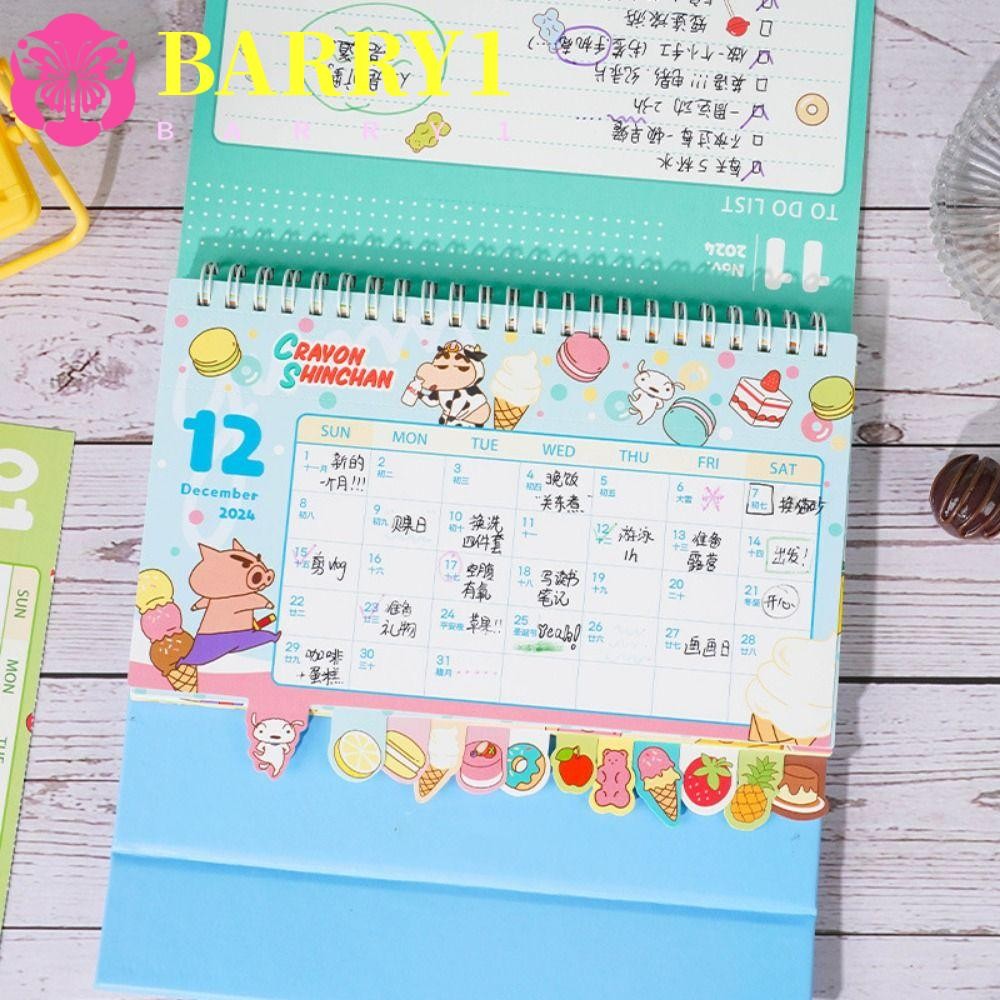 BARRY1 Crayon Shin-chan Calendar, Durable Unique Cartoon Desk Calendar ...