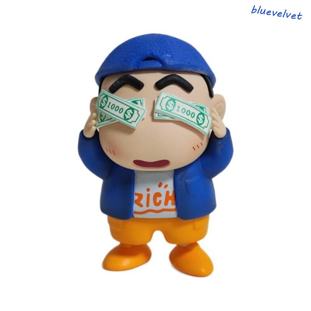 BLUEVELVET Crayon Shin-Chan Anime Figure, Kawaii Funny Chibi Maruko ...