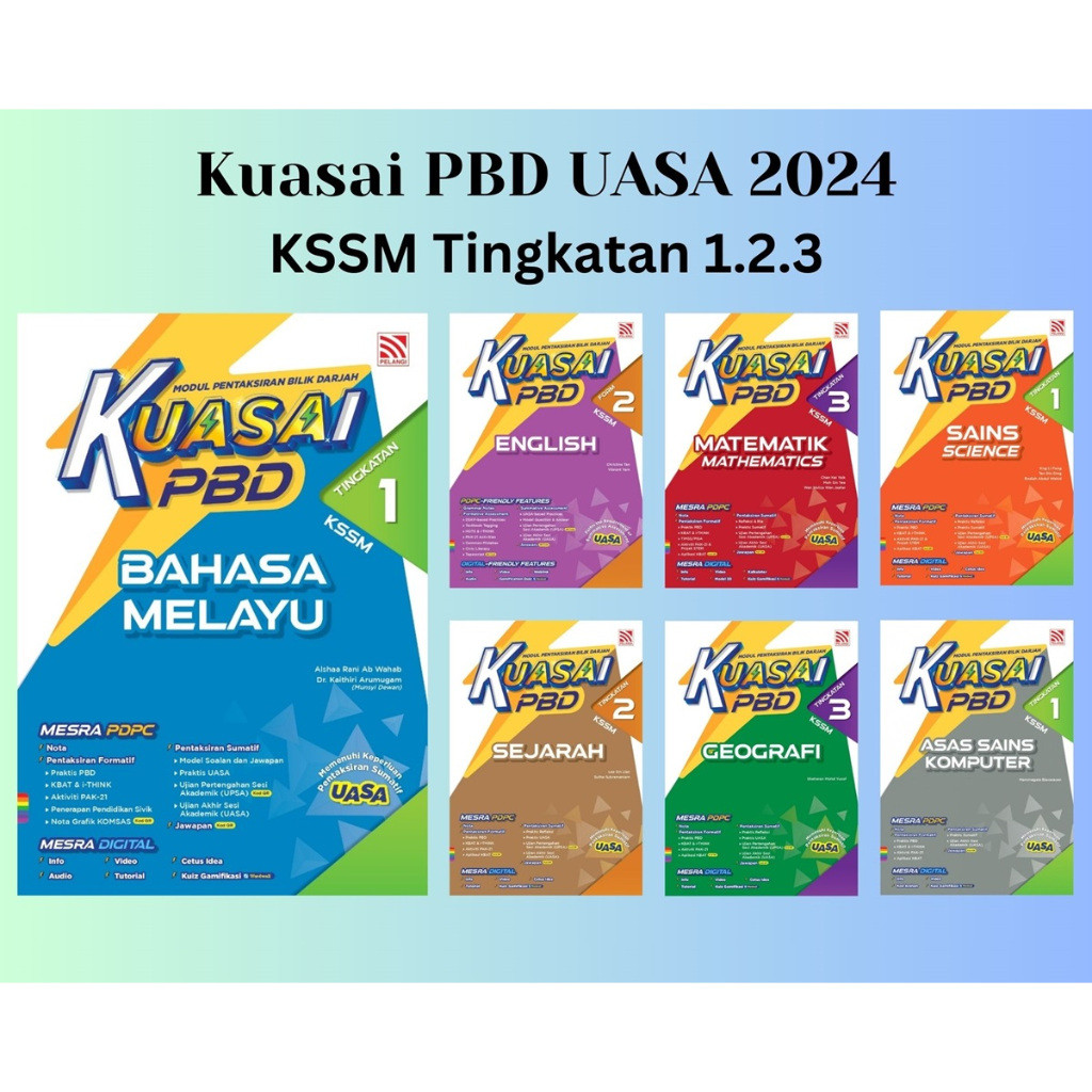 Pelangi - Kuasai PBD UASA KSSM Tingkatan 1.2.3 (2024) | Shopee Malaysia