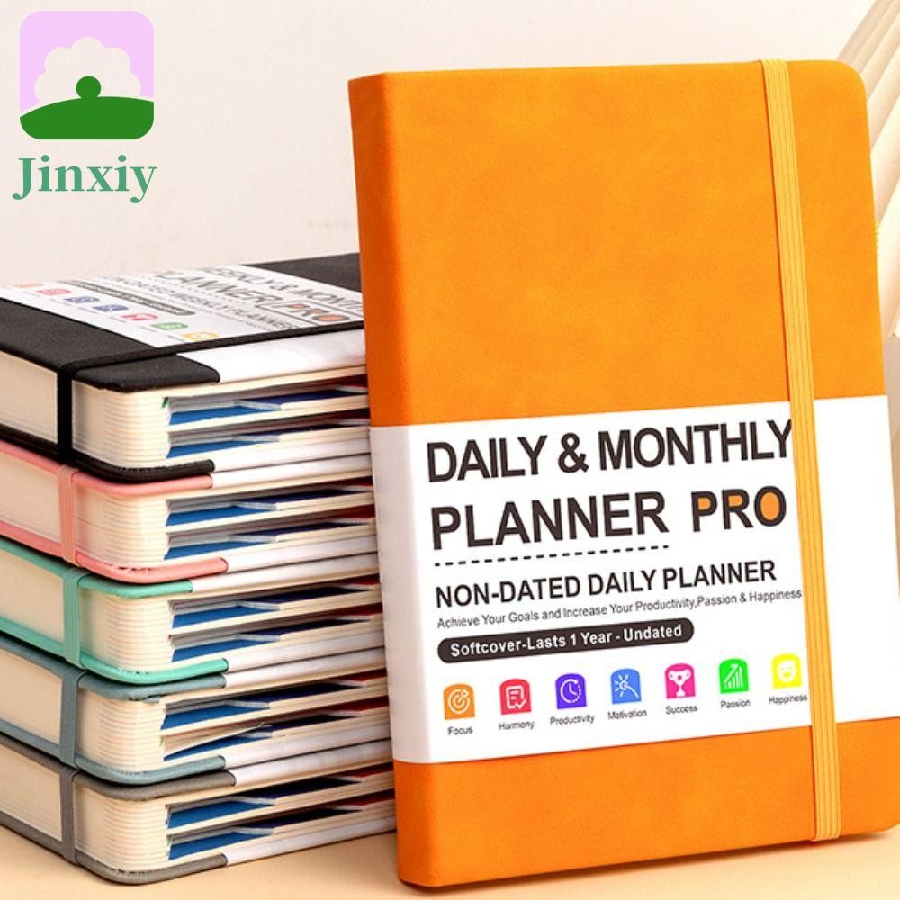 JINXIY Daily Planner Notebook, A5 Agenda Self-fillable Budget Planing ...